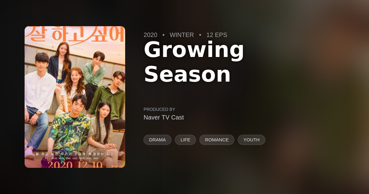 Growing Season - DramaList