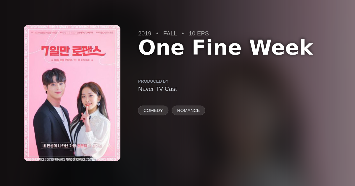 One Fine Week - DramaList
