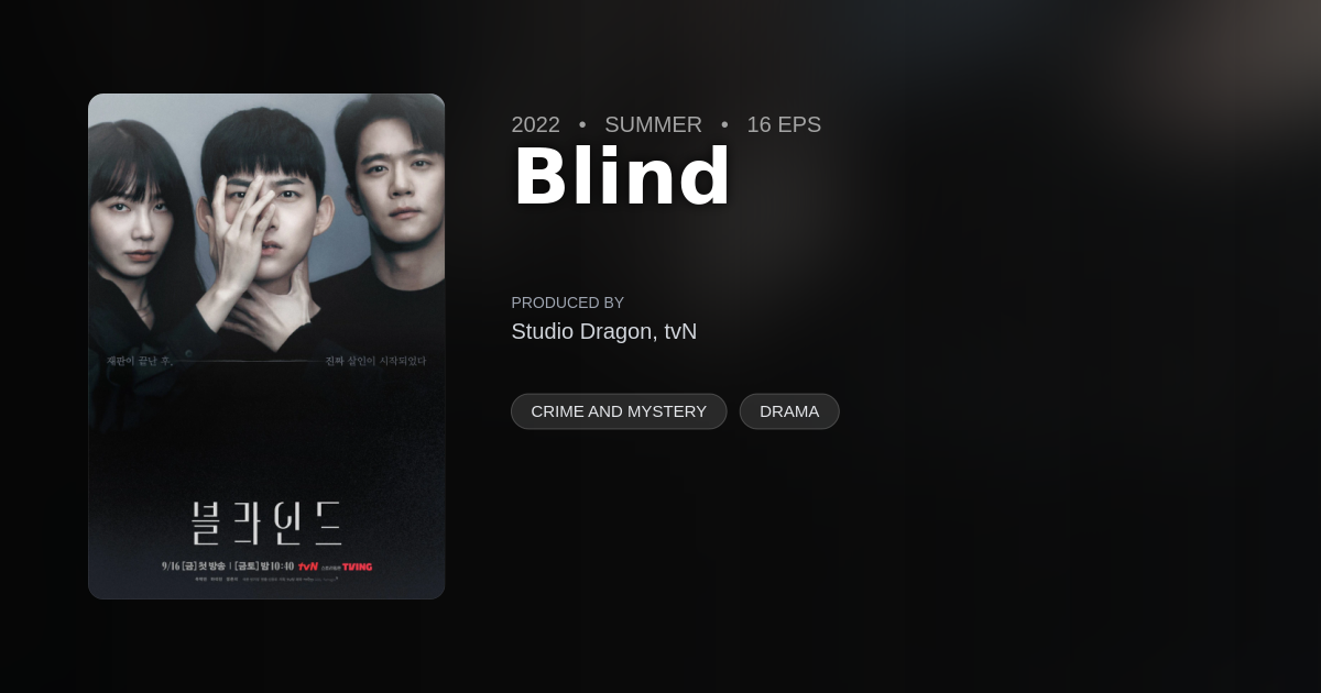 Blind - DramaList