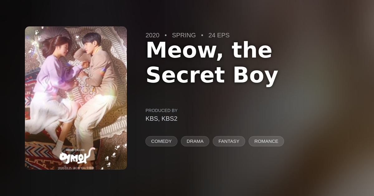 Meow, the Secret Boy - DramaList