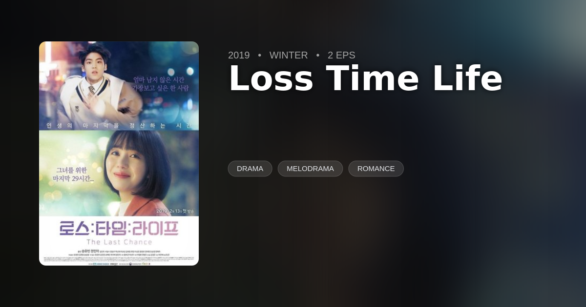 Loss Time Life - DramaList