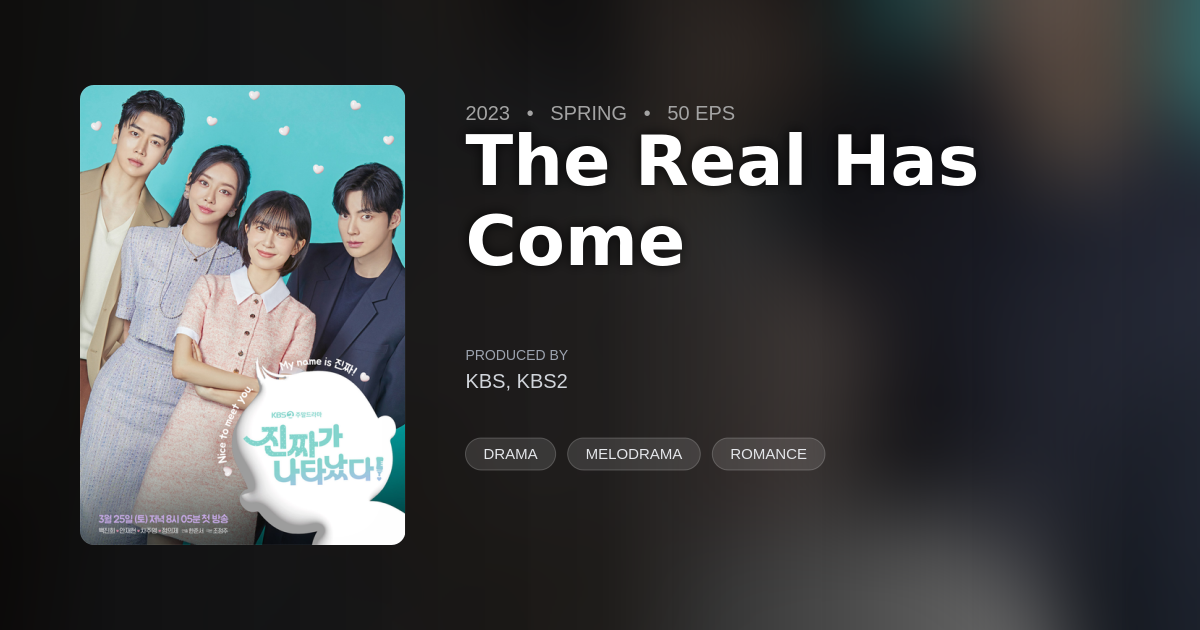 The Real Has Come - DramaList